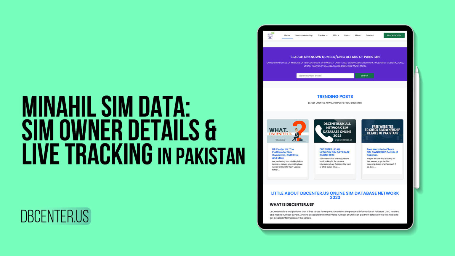 DB CENTER - ALL NETWORK SIM DATABASE OF PAKISTAN